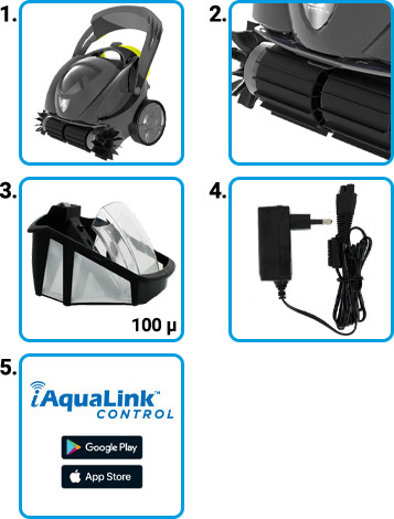 Robot pulitore per vasche idromassaggio e minipiscine Zodiac OS 0800 ...